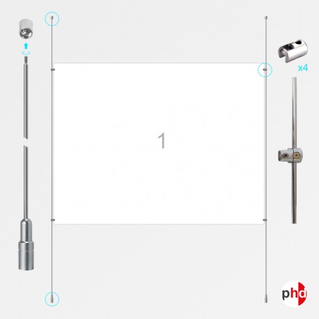 Aluminium Poster hanger with Magnet Hook | Picture Hanging Direct Color ...