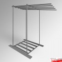 Back to Back Aluminium Click Snap Frame Ceiling to Floor Kit | Picture ...